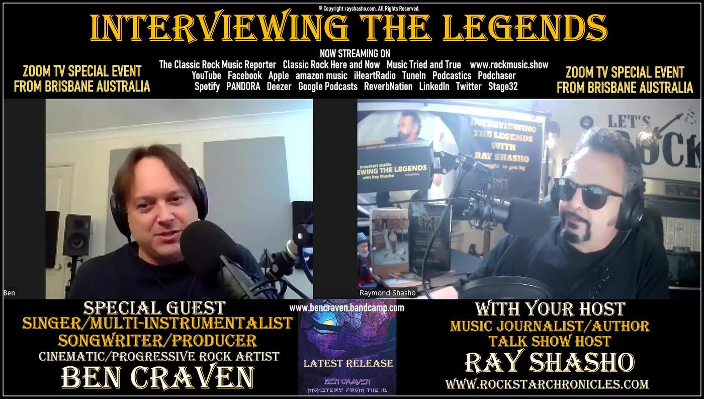 BEN CRAVEN CINEMATIC PROG-ROCK ARTIST FROM AUSTRALIA EXCLUSIVE ...