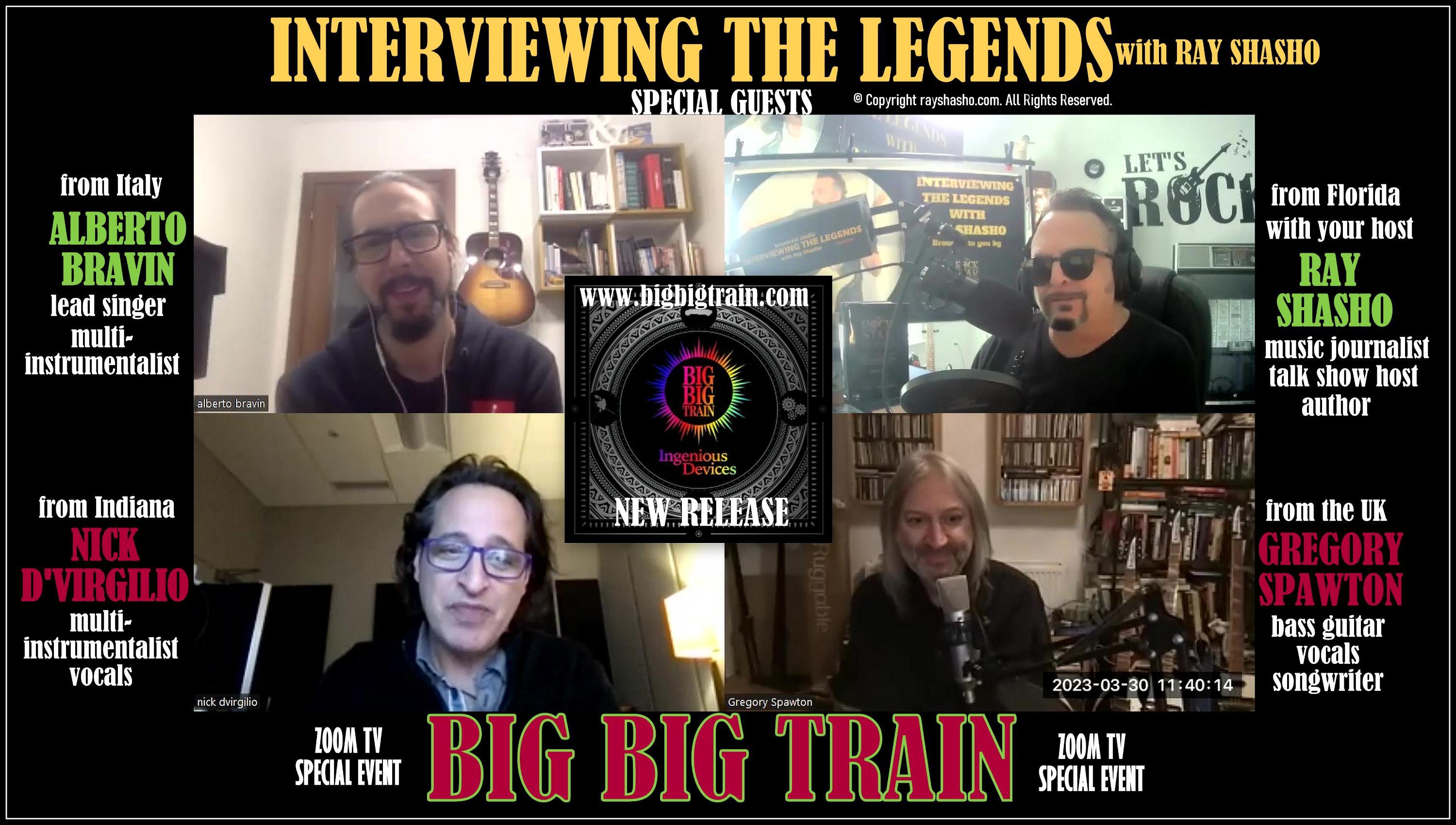 Exclusive Interview with Gregory Spawton, Nick D'Virgilio & Alberto Bravin of Big Big Train ...