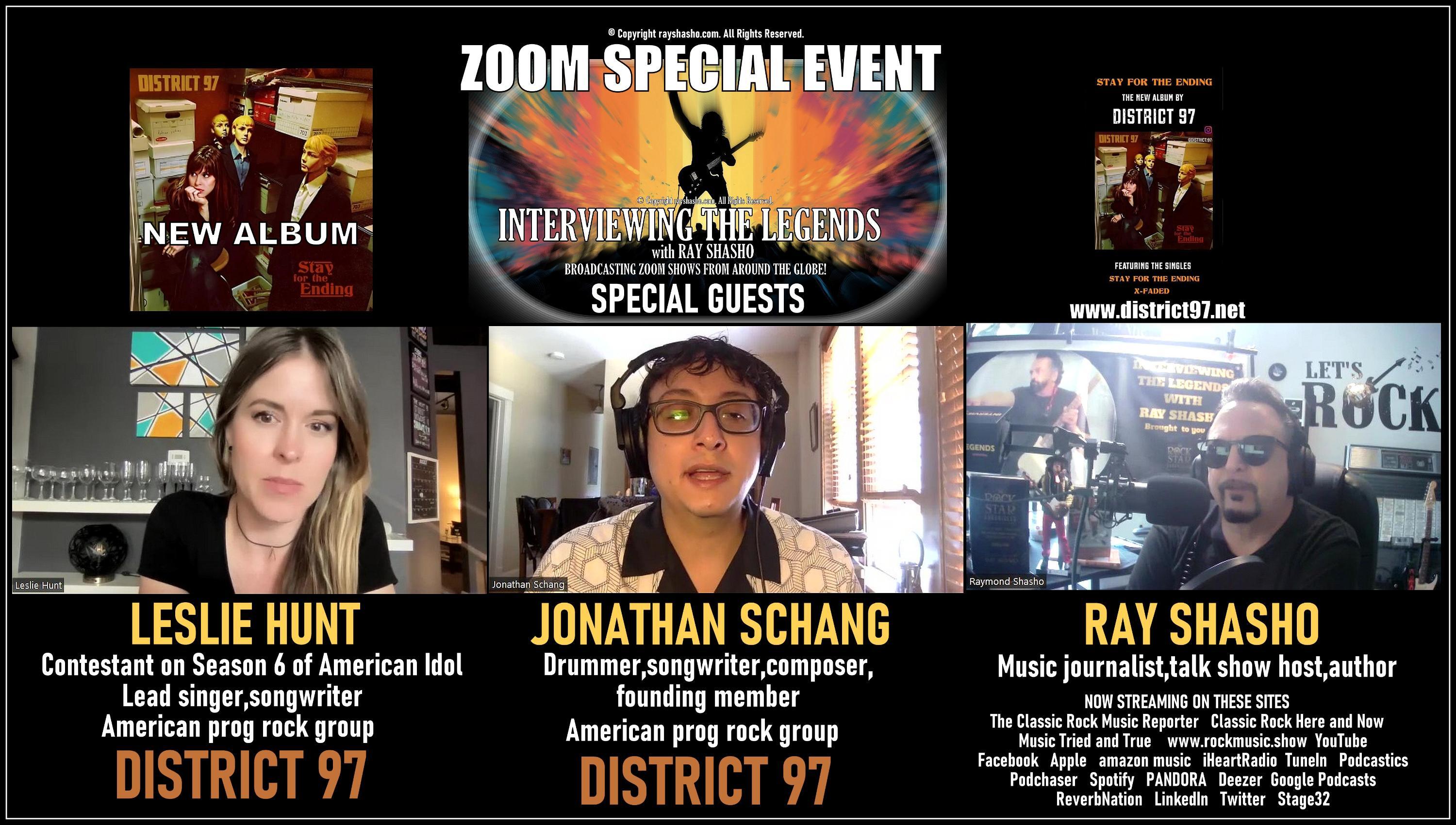 Exclusive Interview with Jonathan Schang and Leslie Hunt of District 97 ...