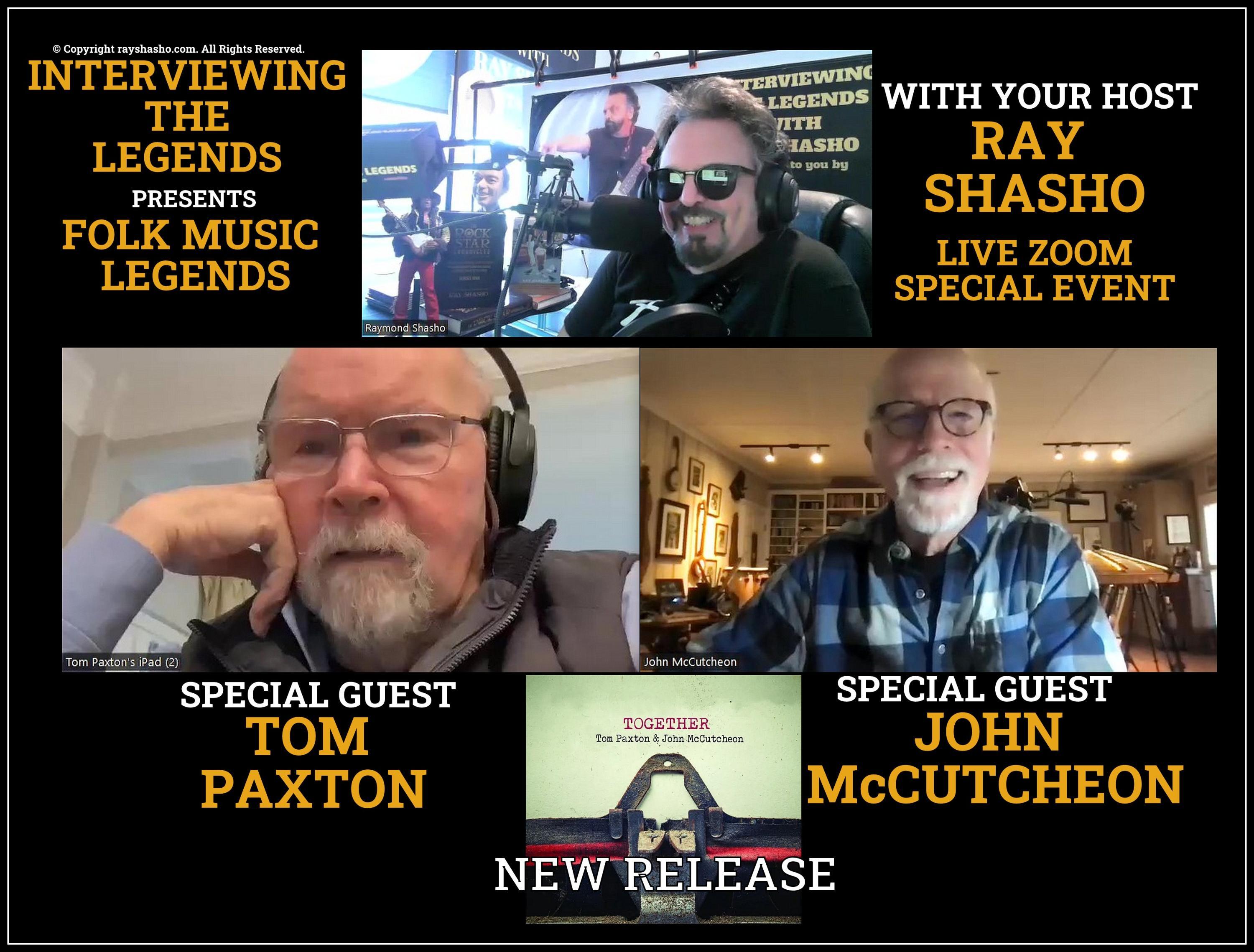 Folk Legends Tom Paxton & John McCutcheon Talk Songwriter and New Album ...